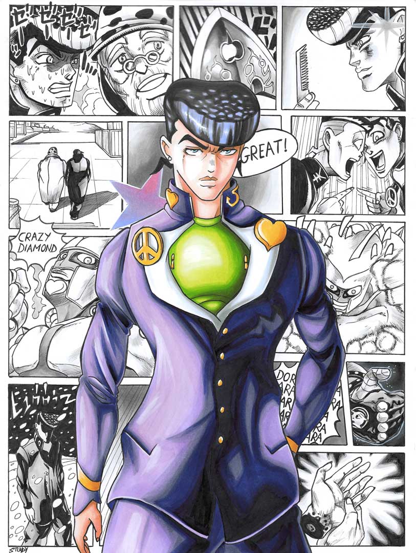 Poster JOJO Josuke Higashikata By Sturdy Art | JJBA SHOP®
